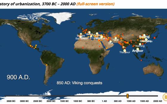 Urbanization is increasing: See 6,000 years of human migration | Global ...